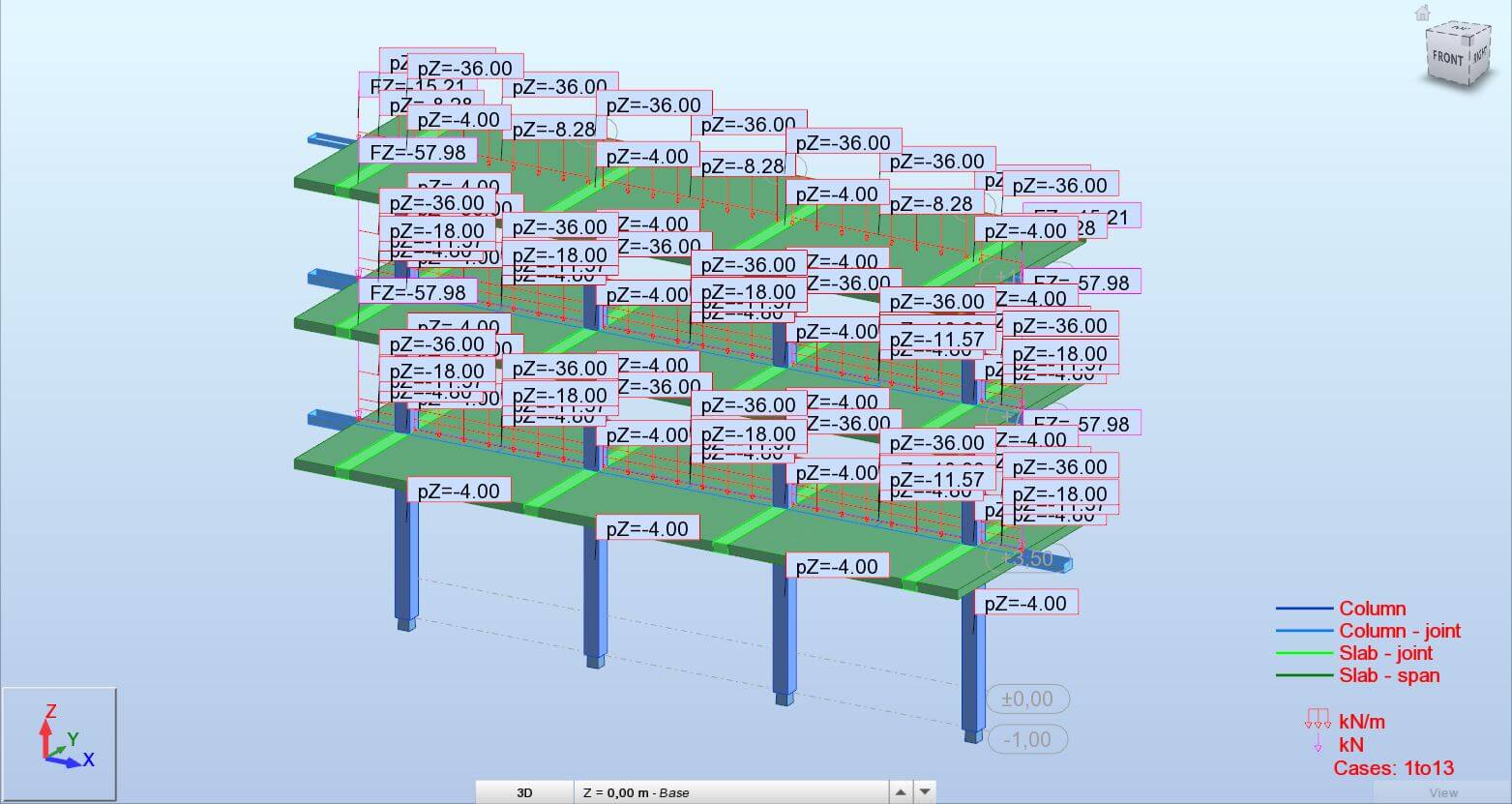 How to define schemes of PERMANENT and USEFUL loads for equivalent ...